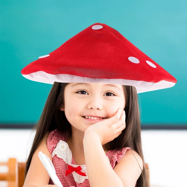 FUNNY HAT CHILD Mushroom Hats for Kids Party Headpiece Costume Children ...