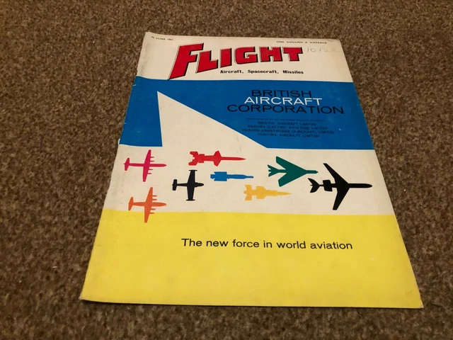 FRAMED FLIGHT MAGAZINE Cover Page 11X8 British Aircraft Corporation £22 ...