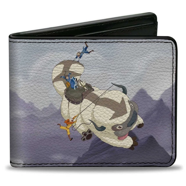 BI-FOLD WALLET AVATAR the Last Airbender Appa Carrying 4-Character ...