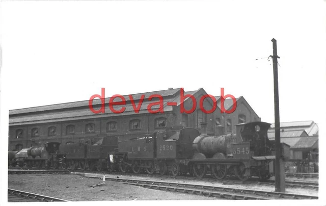RAILWAY PHOTO LMS Derby Works Yard 1938 Midland 3418 2526 2520 3545 ...