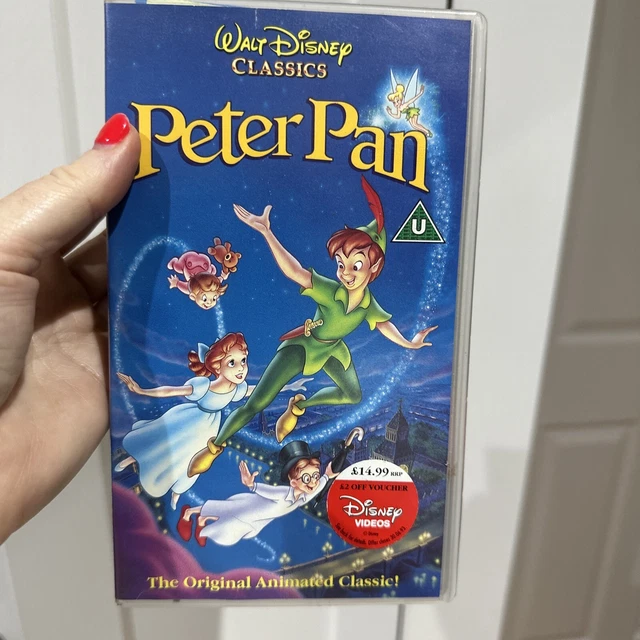 PETER PAN WALT DISNEY CLASSIC UK PAL VHS VIDEO 1995 J.M. Barrrie ...
