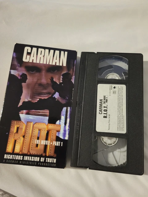 CARMAN R.I.O.T THE Movie Part 1 VHS $25.00 - PicClick