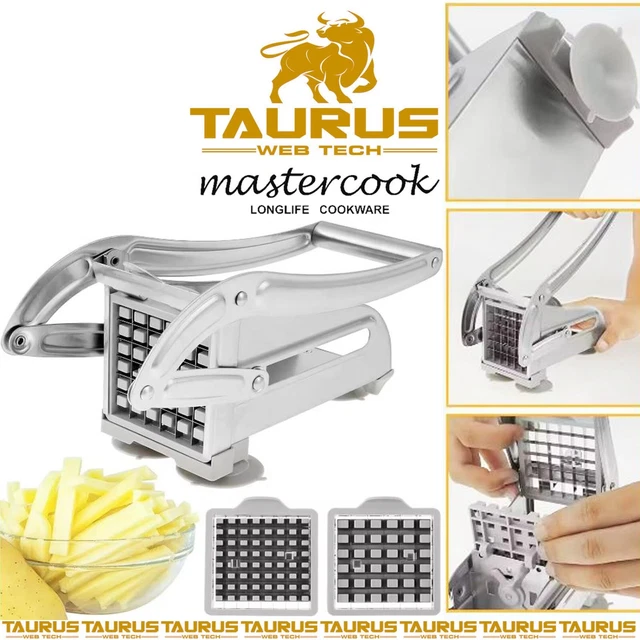 MASTER COOK POTATO Chipper French Fries Slicer Chip Cutter Chopper & 2 ...