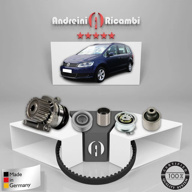 KIT COURROIE DE Distribution+Pompe à Eau VW Sharan II 2.0 Tdi 85KW ...