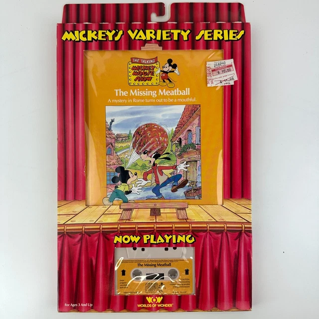 TALKING MICKEY MOUSE Show The Missing Meatball Worlds of Wonder NEW ...