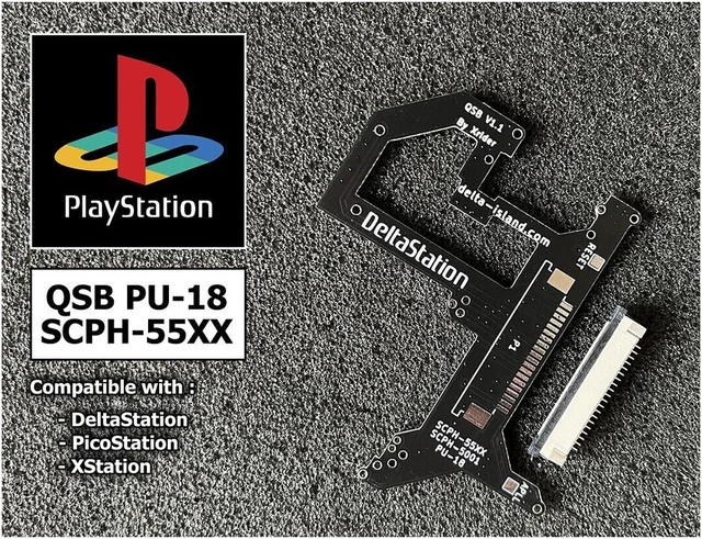 XSTATION ODE QSB PU-18 X-Station, PicoStation, Playstation PS1 SCPH-5501 5502 00 EUR 12,00 ...