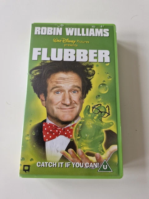 FLUBBER WALT DISNEY CLASSIC UK VHS PAL VIDEO 1998 Robin Williams Danny ...