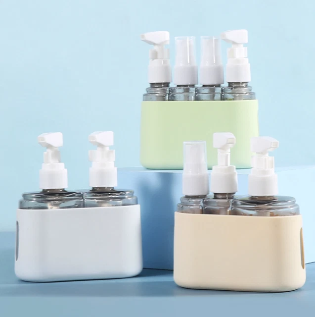 MINI SHAMPOO DISPENSER Portable Travel Bottle Set,Refillable Travel ...