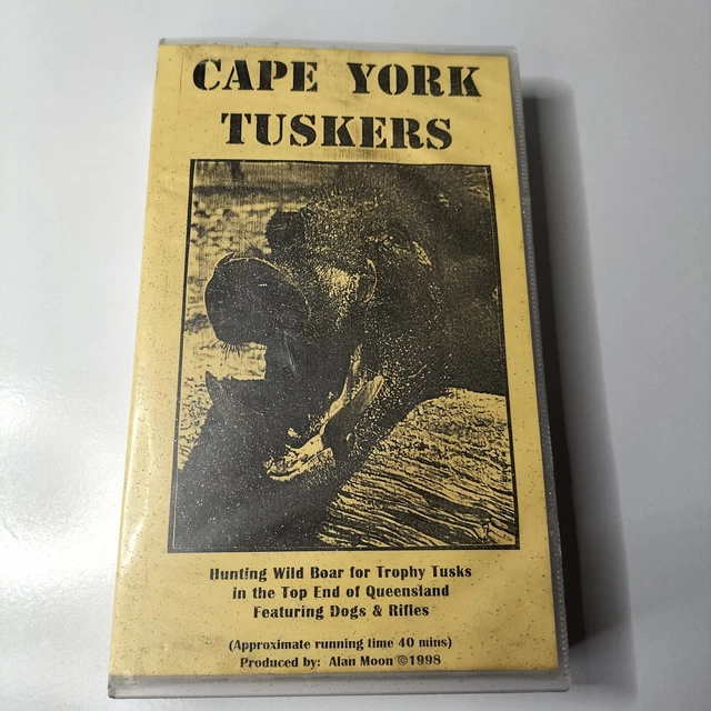 CAPE YORK TUSKERS VHS VIdeo Vintage Australian Hunting Pigging Sport ...