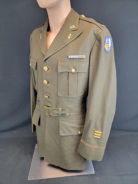 WW2 9TH AAF Officers Uniform Named $95.99 - PicClick