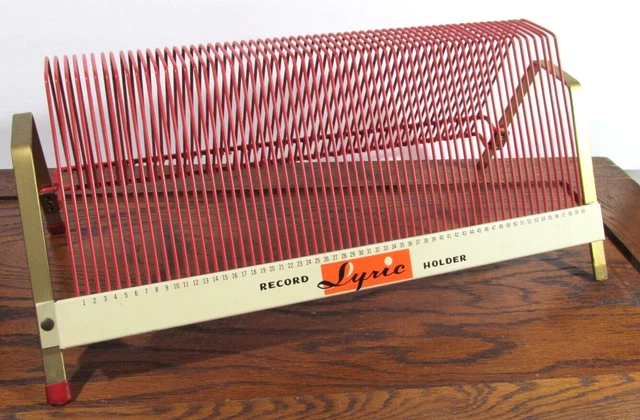 VTG 1950'S LYRIC Vinyl Record Holder Display Rack LPs 45s Records 60 ...