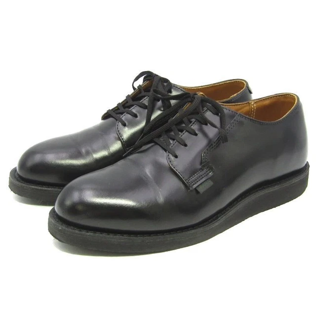 US7D 25CM POSTMAN Oxford 101 Plain Toe Postman Oxford Black Chaparral ...