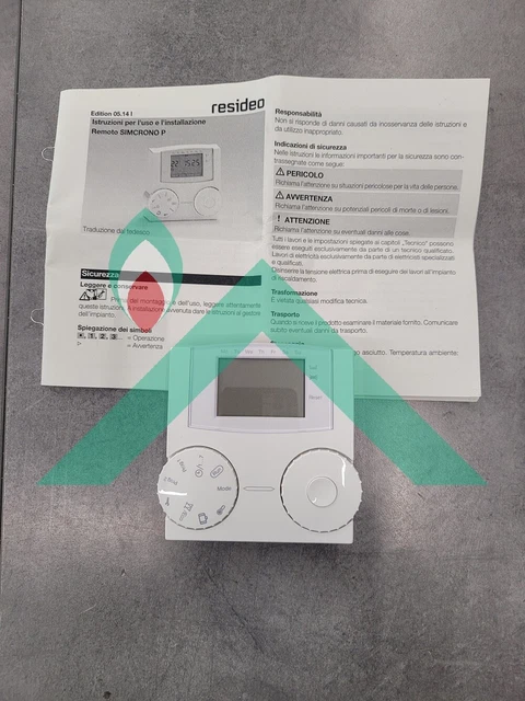 CRONOTERMOSTATO COMANDO REMOTO (CLASSE V) SIM-CRONO P UNICAL 00362904 EUR 103,09 - PicClick IT