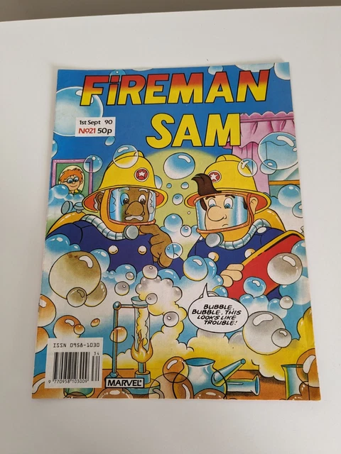 FIREMAN SAM COMIC No21. 1st Sept 1990. Marvel. Good Condition. £6.99 ...