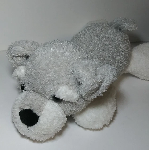 SPARK CREATE IMAGINE Gray White Puppy Dog Plush Stuffed Animal Soft ...