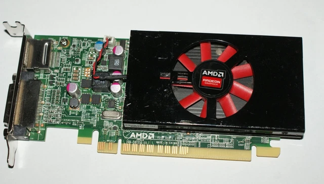 DELL AMD RADEON R7 350X 4 GB DVI/DisplayPort PCIE Low Profile Graphics ...