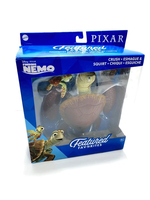 DISNEY PIXAR FINDING Nemo Featured Favorites: Squirt & Crush Figurines ...