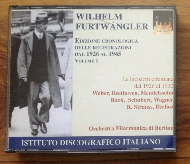 WILHELM FURTWANGLER - Edizione Cronologica Delle Registrazioni Vol.1 ...