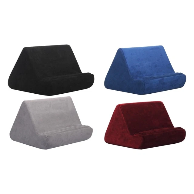 ADJUSTABLE MEMORY FOAM Tablet Pillow Holder Soft Plush Cover Easy to ...