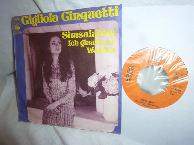 GIGLIOLA CINQUETTI, SIMSALABIM, Ich glaube an Wunder, CBS S 8272 Single ...