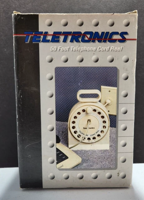 VINTAGE TELETRONICS 50 Foot Telephone Cord Reel £18.53 - PicClick UK
