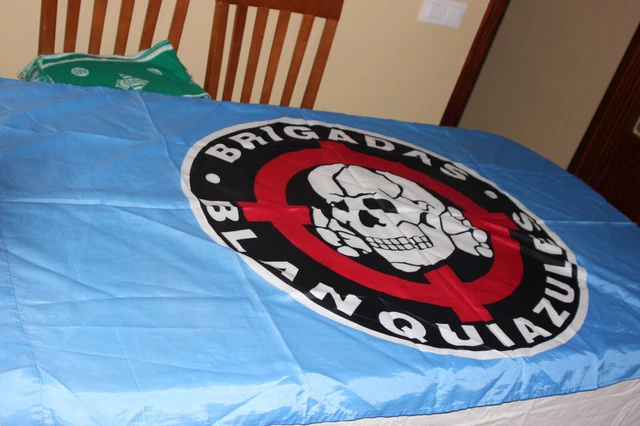 BANDERA DE FUTBOL De Ultras Del R.c.d Espanyol Brigadas Blanquiazules ...