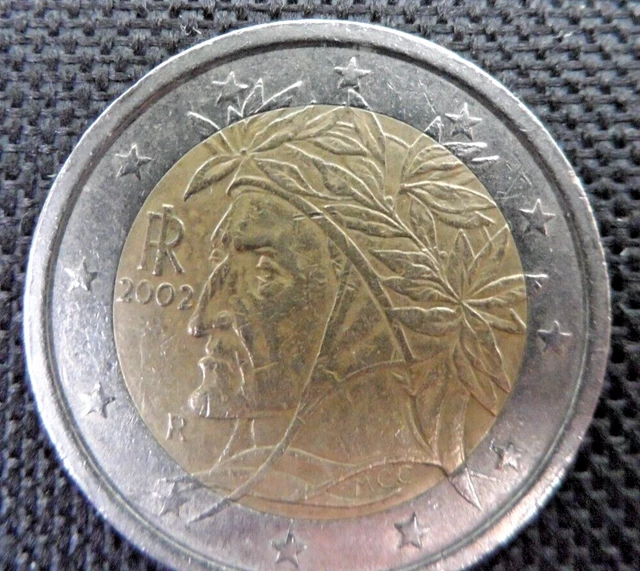 RARA MONETA ORIGINALE 2002 da 2 Euro dall'Italia - Oggetto da ...