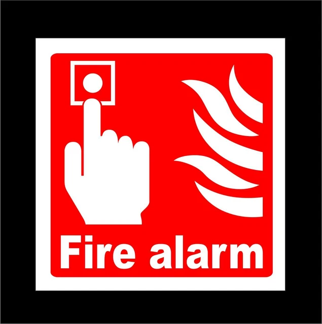 FIRE ALARM CALL POINT sign or sticker sign or sticker 2 sizes safety ...