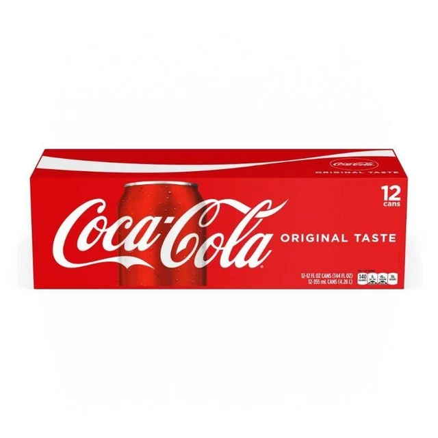COCA-COLA ORIGINAL TASTE Coke Soda Pop, 12 fl oz, 24 Pack Cans - Fast ...