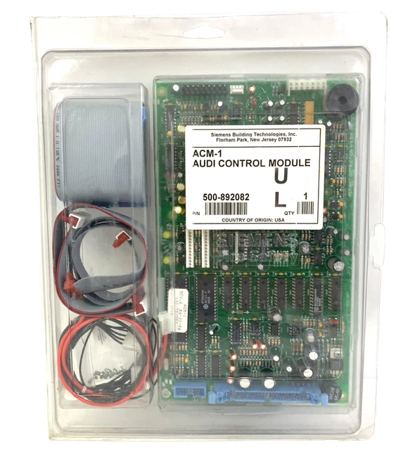SIEMENS ACM-1 CERBERUS Pyrotronics 500-892082 Audio Control Module ...