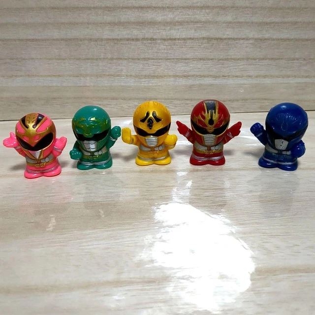 MIGHTY MORPHIN POWER Rangers Dairanger finger puppet 5set Bundle Bulk ...