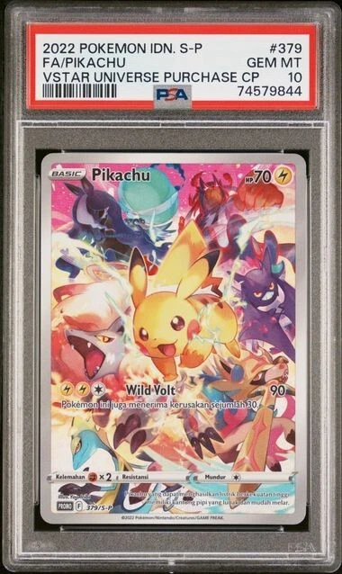 PSA 10 - Pokemon Indonesian - Pikachu - VSTAR Universe Purchase CP ...