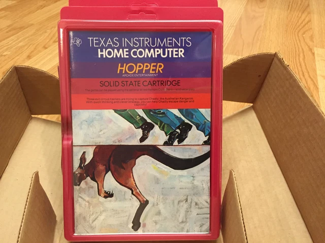 HOPPER VIDEO GAME for Texas Instruments TI 99/4a Computer - NEW CASE ...