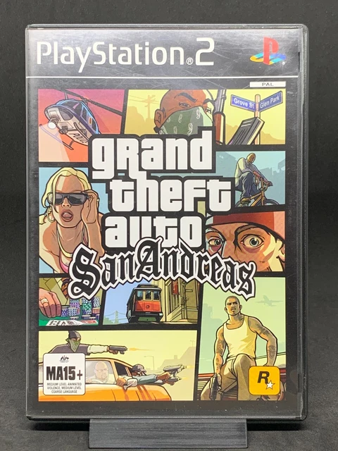 GRAND THEFT AUTO: San Andreas PAL PlayStation 2 PS2 disc and box only ...