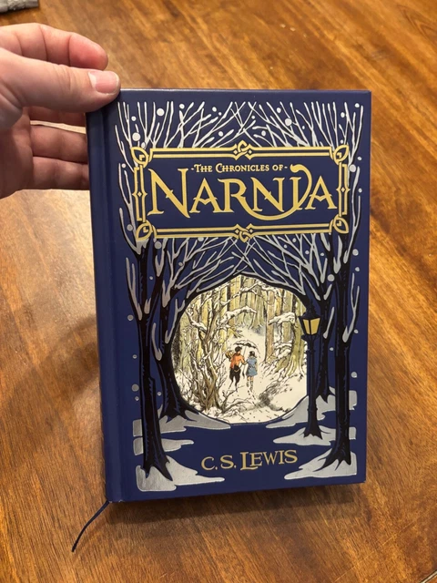 THE CHRONICLES OF Narnia by C.S. Lewis - leather-bound - ships in a box ...