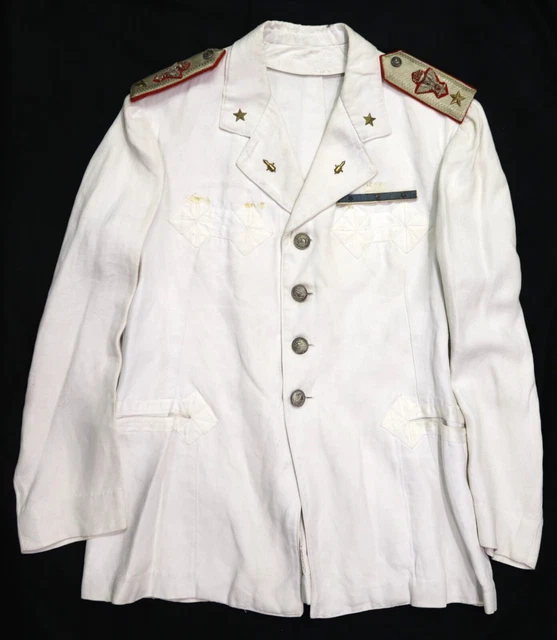 ORIGINAL C.WW2 ITALIAN Army General of Brigade White Summer Tunic with ...