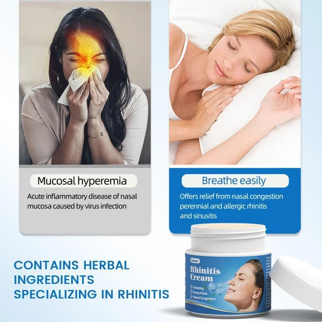 NASAL OINTMENT RHINITIS Sinusitis Cream Nasal Congestion Sneezing Nose ...