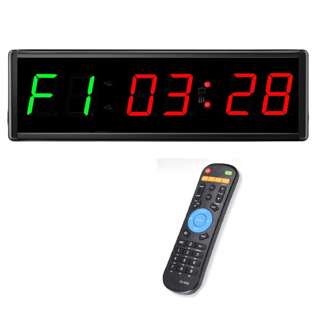 2.3& PROGRAMMABLE LED Interval Timer Countdown Clock Stopwatch With ...