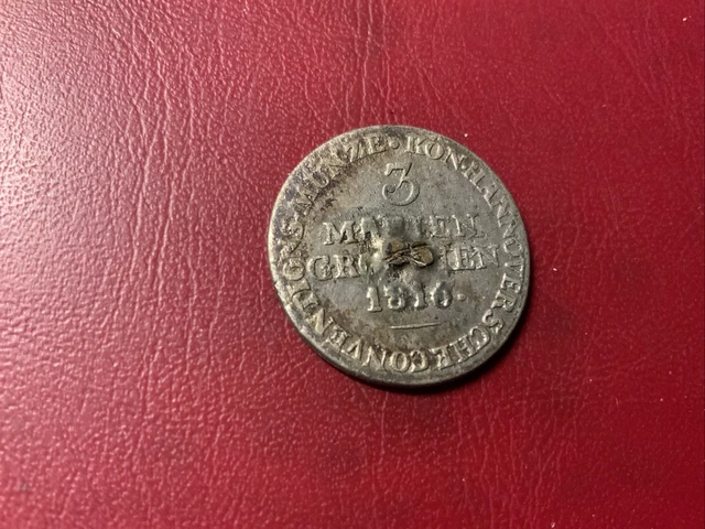 BRAUNSCHWEIG-CALENBERG-HANNOVER 3 MARIENGROSCHEN 1816 CHH (38) EUR 1,99 ...