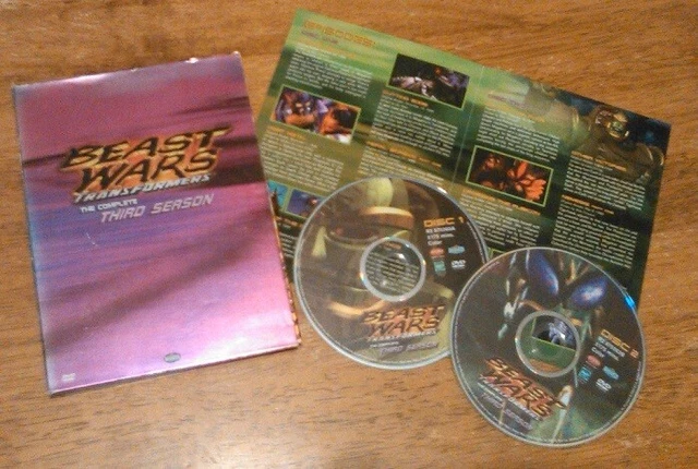 BEAST WARS COMPLETE SEASON 3 dvd set REGION 1 transformers RARE OOP ...