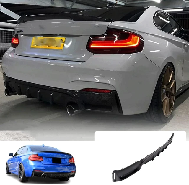DIFFUSER FOR BMW 2 Series F22 F23 M2 Gloss Black M Performance Twin ...