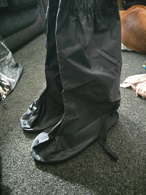 SHOE COVERS WATERPROOF Flat Nylon Rain Boots Shoes Non-slip Thick ...
