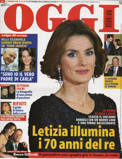 OGGI 2008 4.LETIZIA ORTIZ,CARLA BRUNI,GIANNI AGNELLI,VALERIA SOLARINO ...