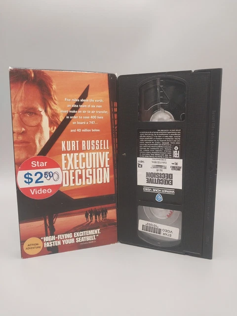 EXECUTIVE DECISION 1996 VHS Movie VCR Steven Seagal, Kurt Russell ...