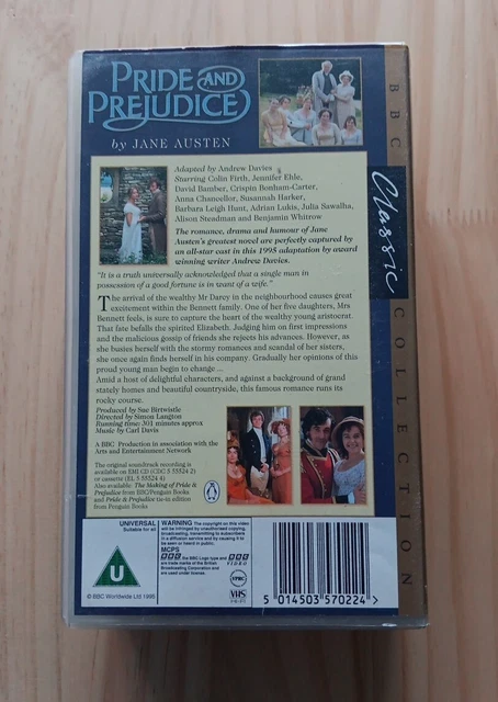 PRIDE AND PREJUDICE BBC (Double Pack) (VHS/H, 1995) Colin Firth ...