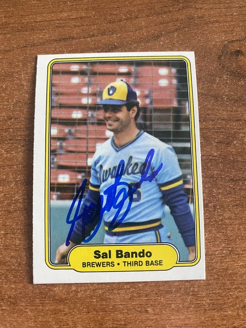 CARTE AUTOGRAPHE SIGNÉE Sal Bando Milwaukee Brewers 1982 #134 EUR 6,65 ...