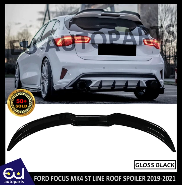 FOR FORD FOCUS Mk4 St Line Hatchback Glossy Rear Roof Boot Spoiler Lip ...