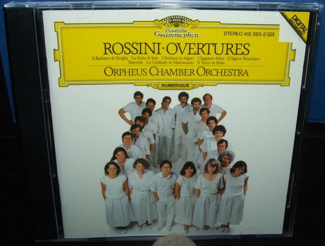 ROSSINI OVERTURES ORPHEUS Chamber Orchestra DG CD Allemagne EUR 1,37 ...