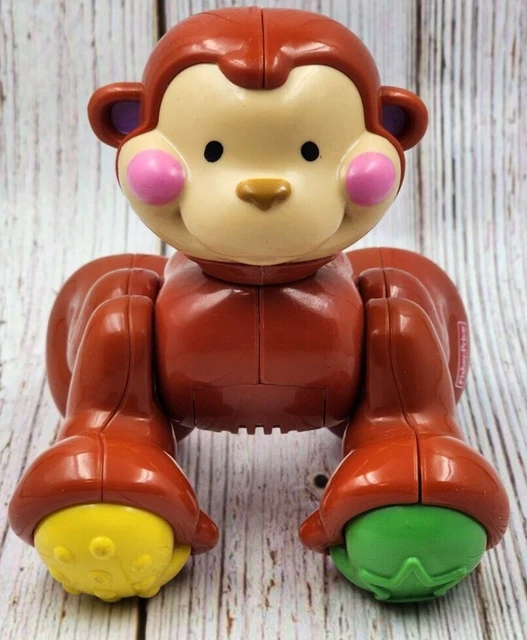 FISHER-PRICE AMAZING ANIMALS Electronic Noise Making MONKEY Jungle Zoo ...