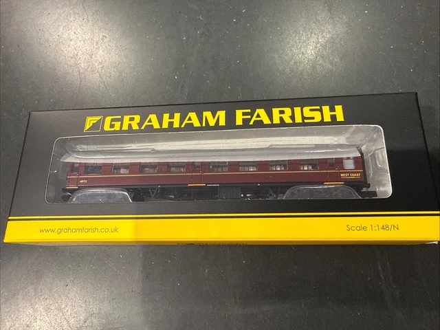GRAHAM FARISH 374-018 BR Mark 1 SO Second Open Coach WCRC Maroon No ...